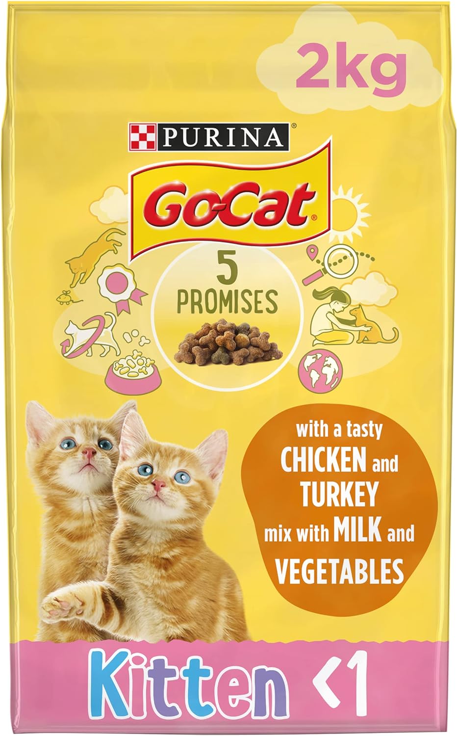 Purina Go Cat Kitten Chicken 2kg – Vale Gardens Limited